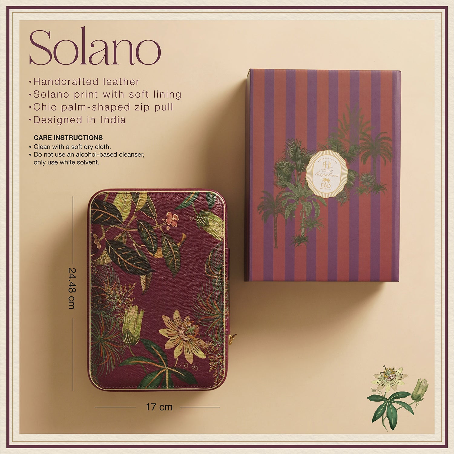 Solano Rectangle Jewellery Box – Dots and Doodles Design
