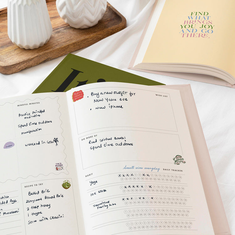 PERSONALISED HARDBOUND PLANNERS | UNDATED – Dots and Doodles Design