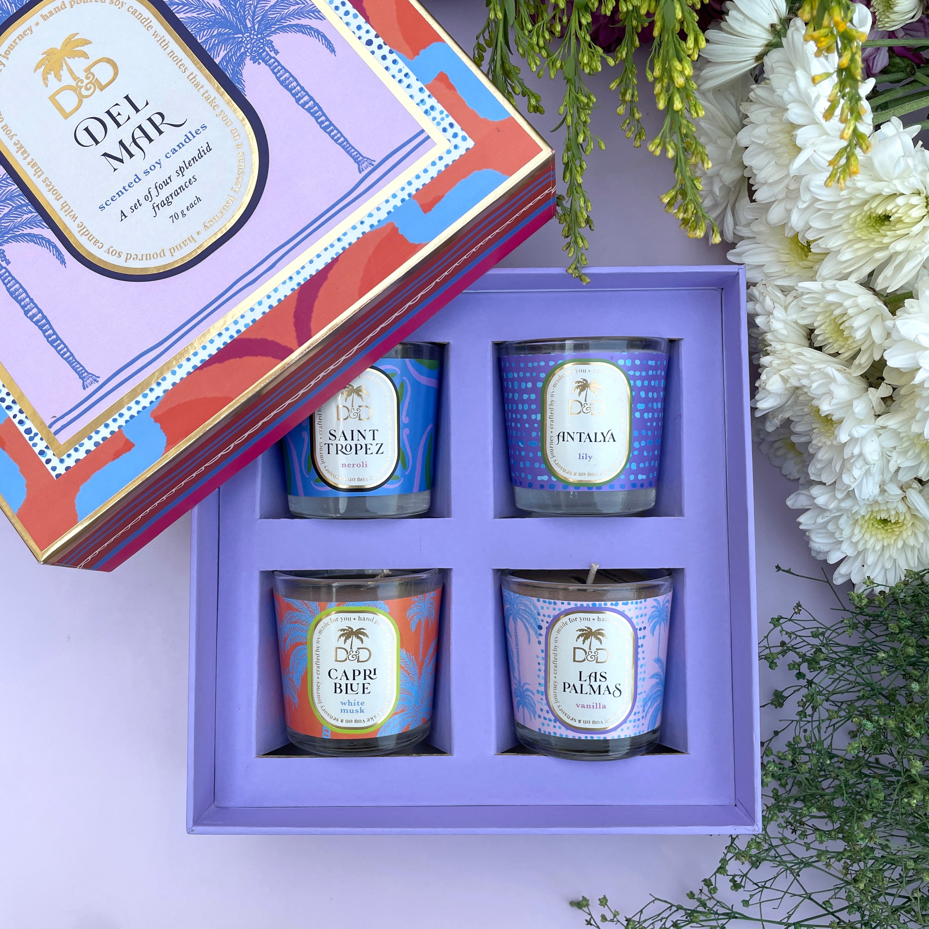 Del Mar Set of Scented Soy Candle | Dots & Doodles – Dots and Doodles ...