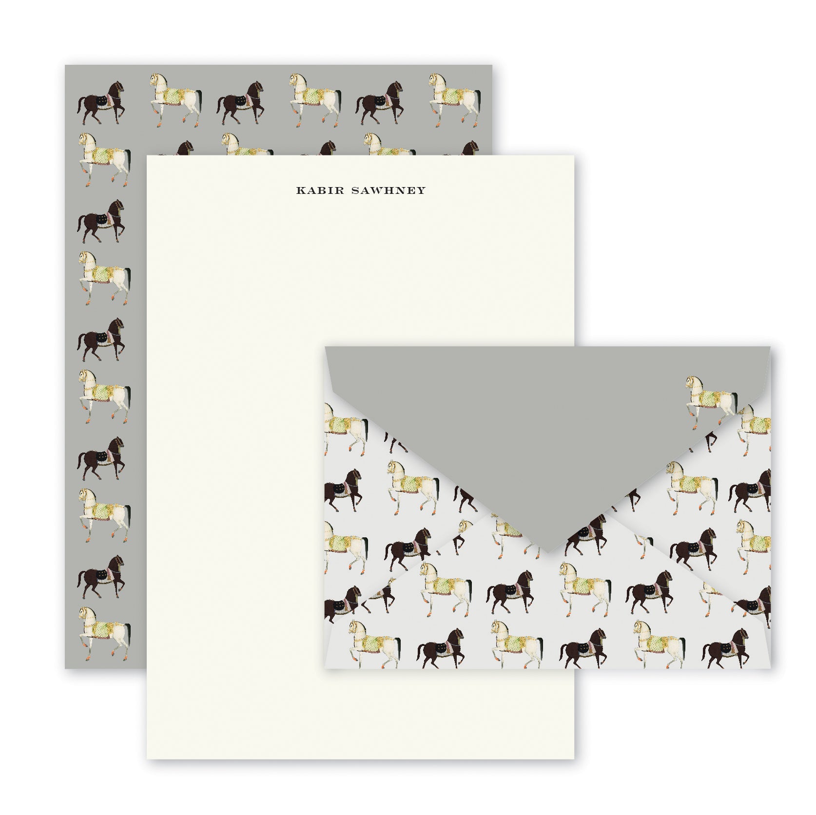Equestrian | Fine Letter Stationery – Dots and Doodles Design
