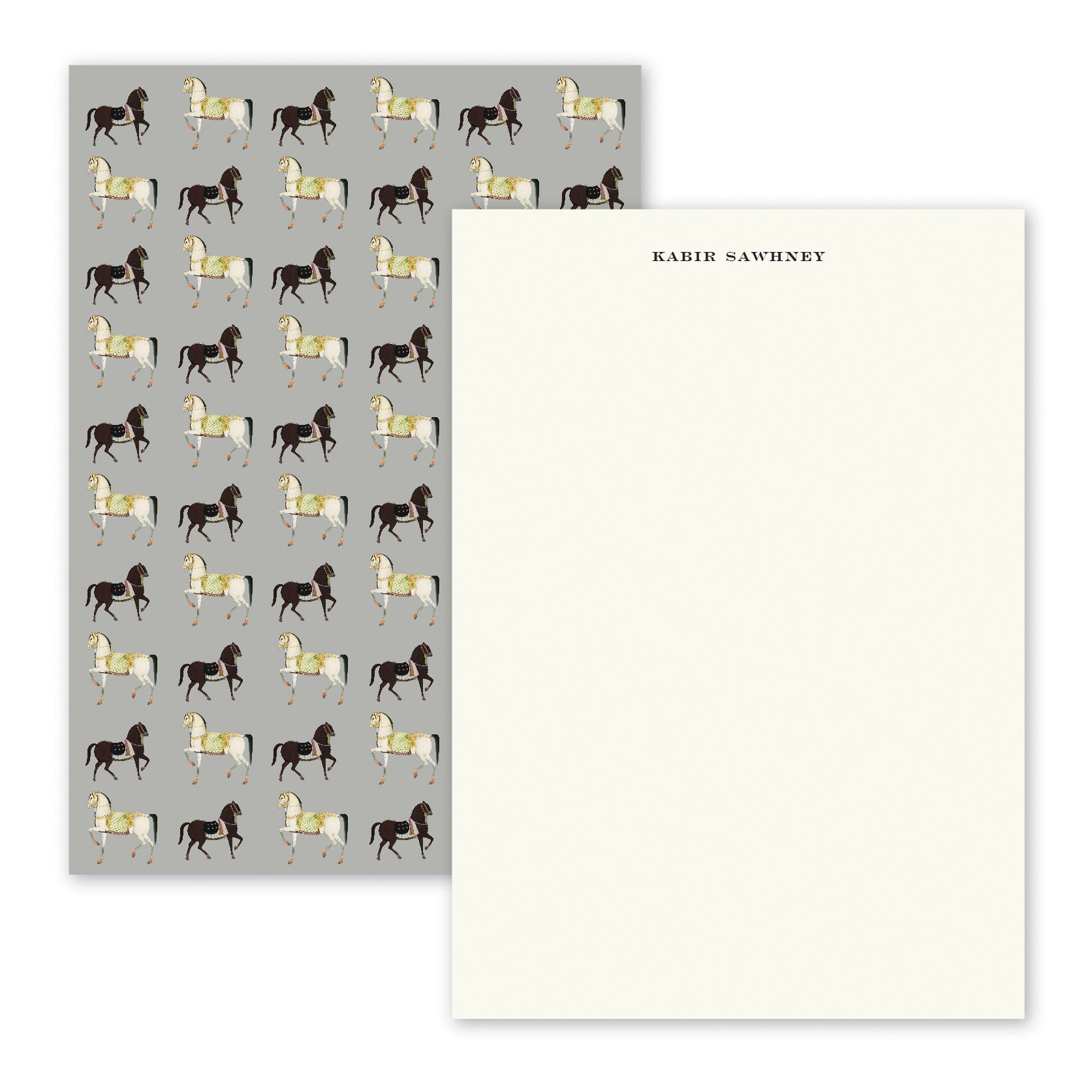 Equestrian | Fine Letter Stationery – Dots and Doodles Design