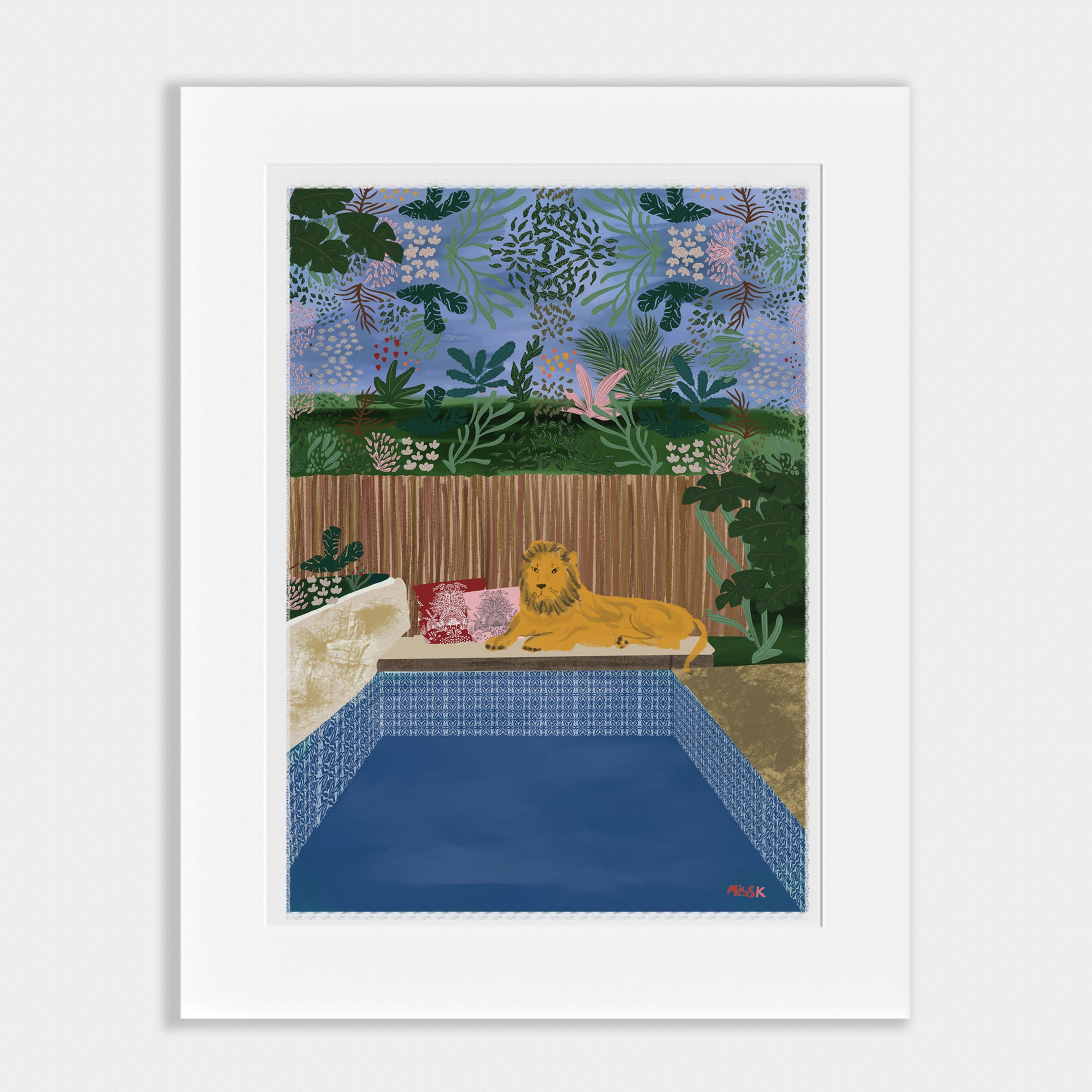 Poolside | Art Print – Dots and Doodles Design